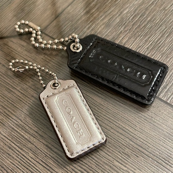 Coach | Accessories | Coach Replacement Hang Tags Metallic Silver Black ...